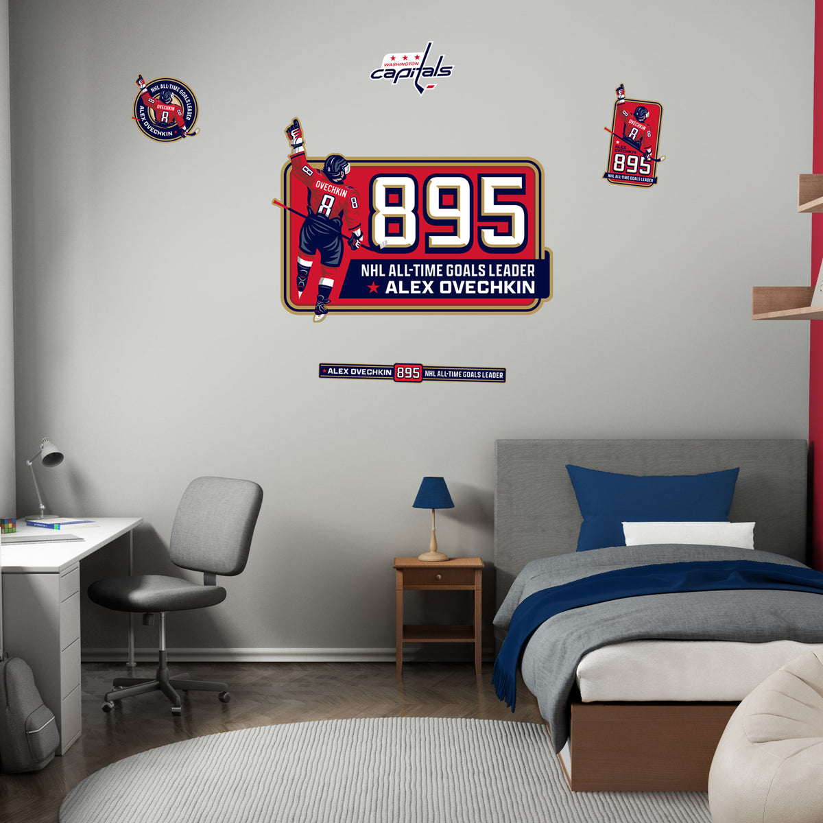 Alex Ovechkin - All-Time Goals Leader - RealBig Logo Collection - Offi – Fathead