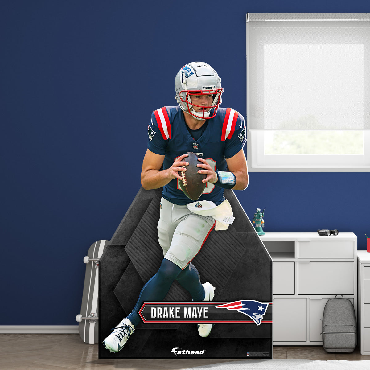 Drake Maye - Life-Size Stand Out - Official NFL - New England Patriots – Fathead