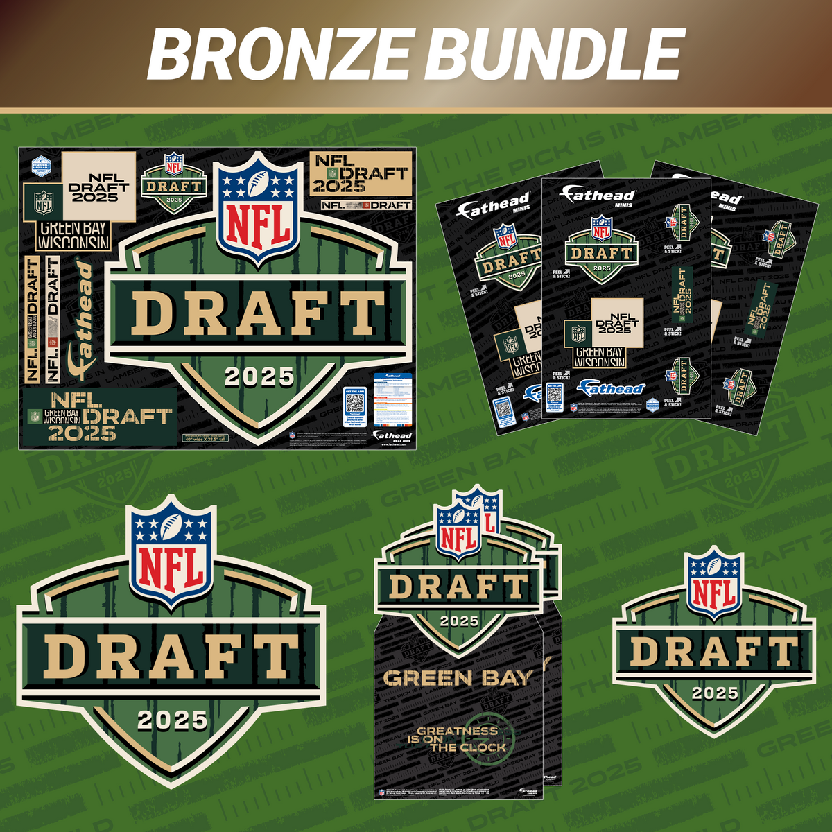 NFL DRAFT BRONZE BUNDLE – Fathead