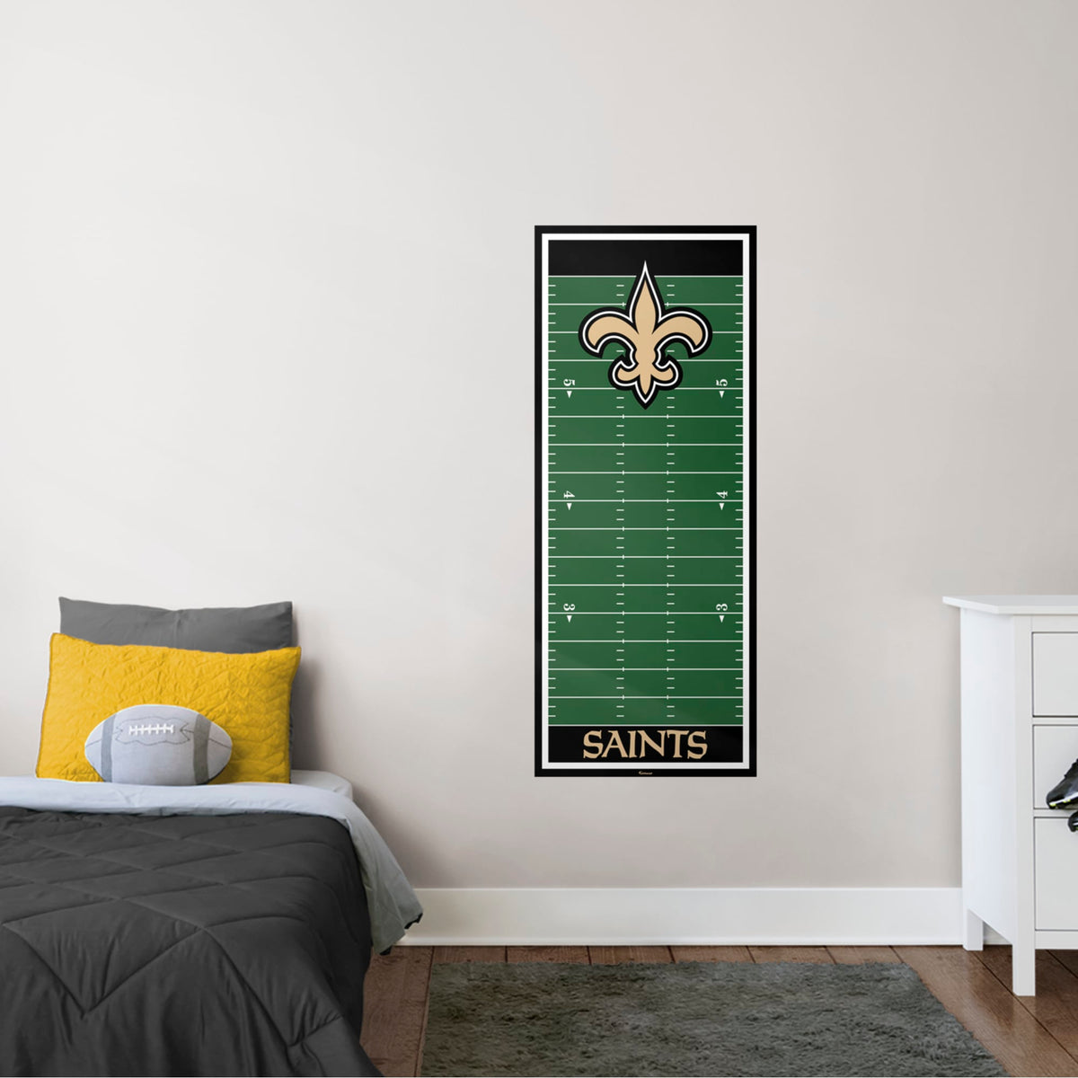 New Orleans Saints - Growth Chart - Official NFL - Reusable Vinyl Wall ...