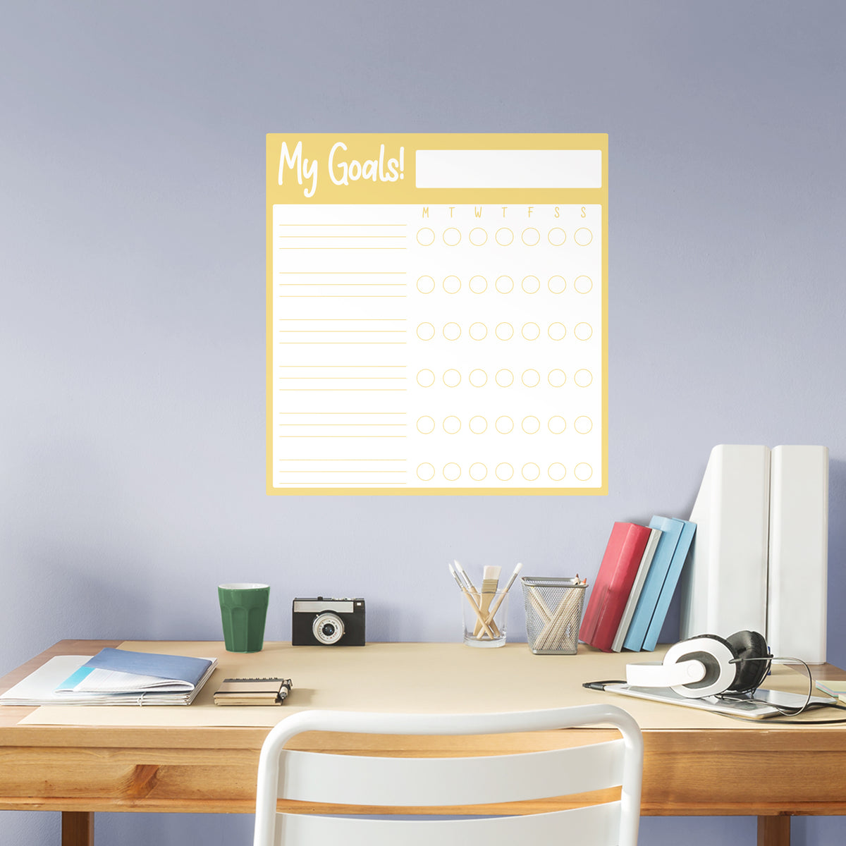 Goal Tracker: Gold - Removable Dry Erase Vinyl Decal – Fathead