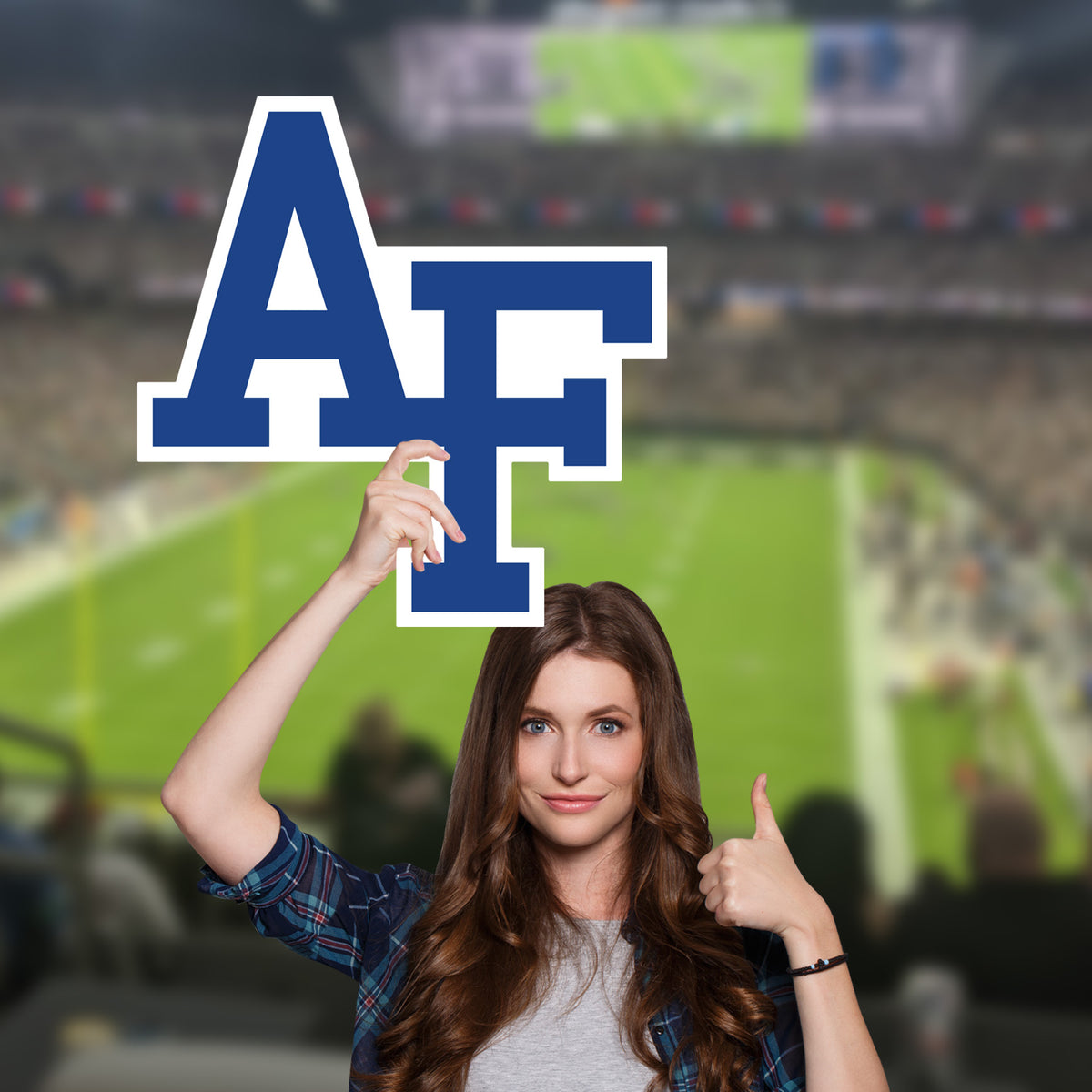 Air Force Falcons Logo - Big Head - Official NCAA - Foam Core Cutout ...