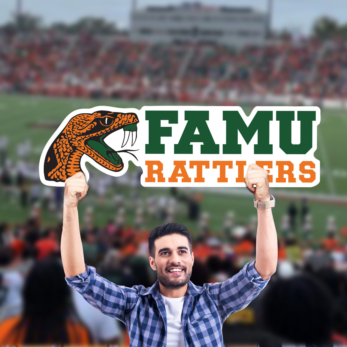 Florida A&M Rattlers Logo - Big Head - Official NCAA - Foam Core Cutou ...