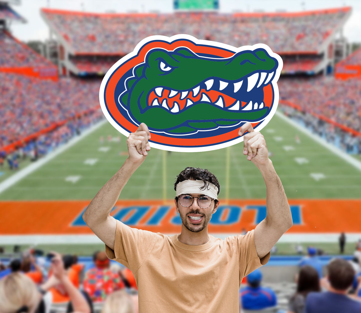 Florida Gators Logo - Big Head - Official NCAA - Foam Core Cutout – Fathead