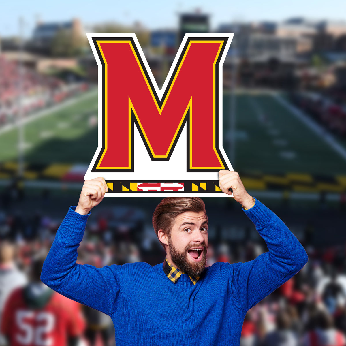 Maryland Terrapins Logo - Big Head - Official NCAA - Foam Core Cutout ...