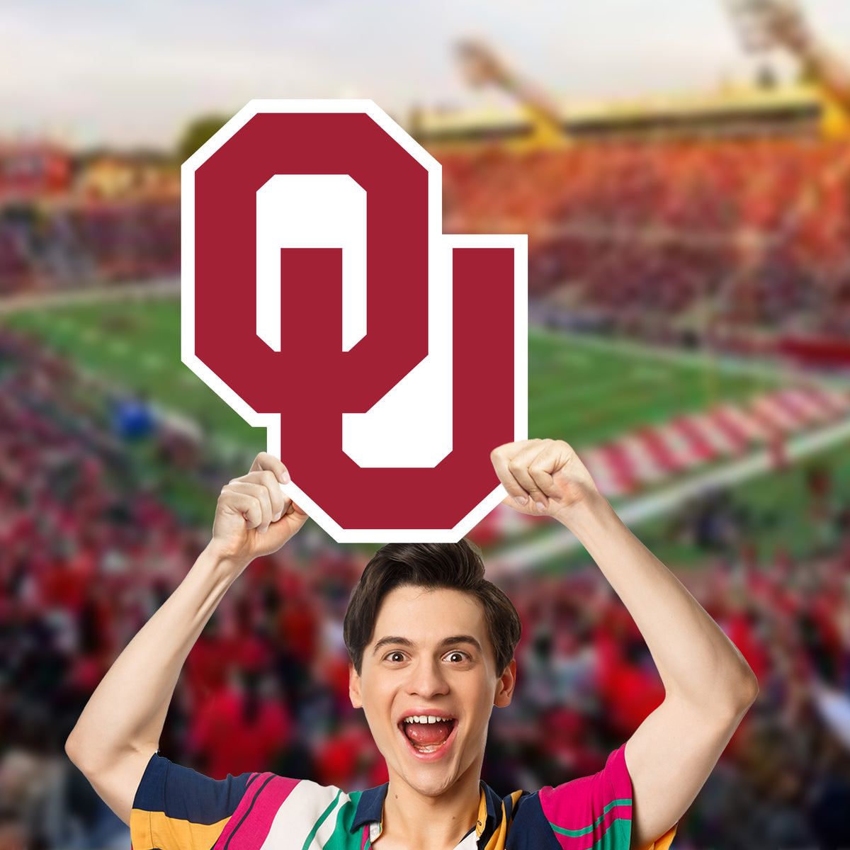 Oklahoma Sooners Logo - Big Head - Official NCAA - Foam Core Cutout ...