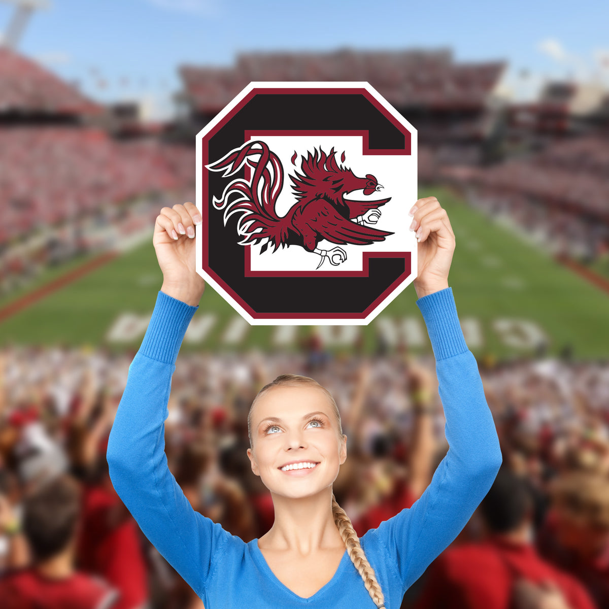South Carolina Gamecocks Logo - Big Head - Official NCAA - Foam Core C ...