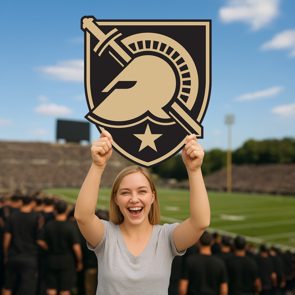Army Black Knights Logo - Big Head - Official NCAA - Foam Core Cutout ...