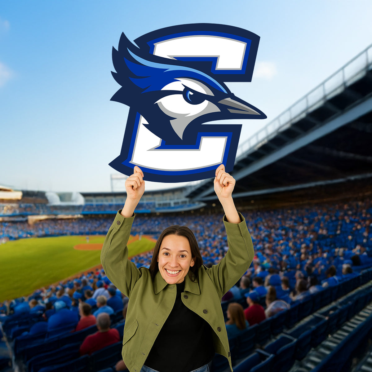 Creighton Bluejays Logo - Big Head - Official NCAA - Foam Core Cutout ...