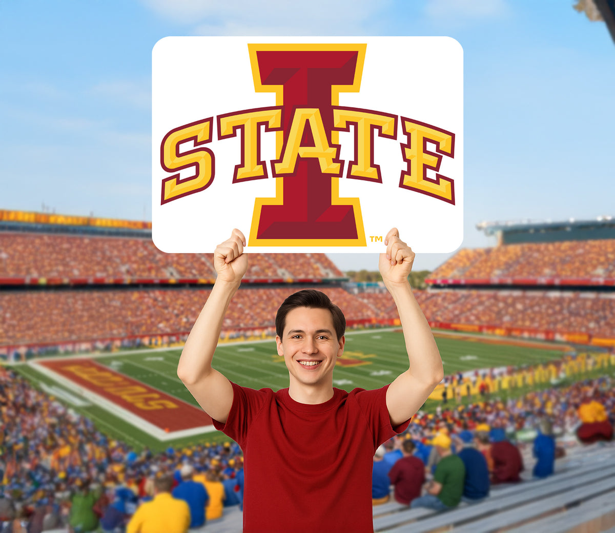 Iowa State Cyclones Logo - Big Head - Official NCAA - Foam Core Cutout ...