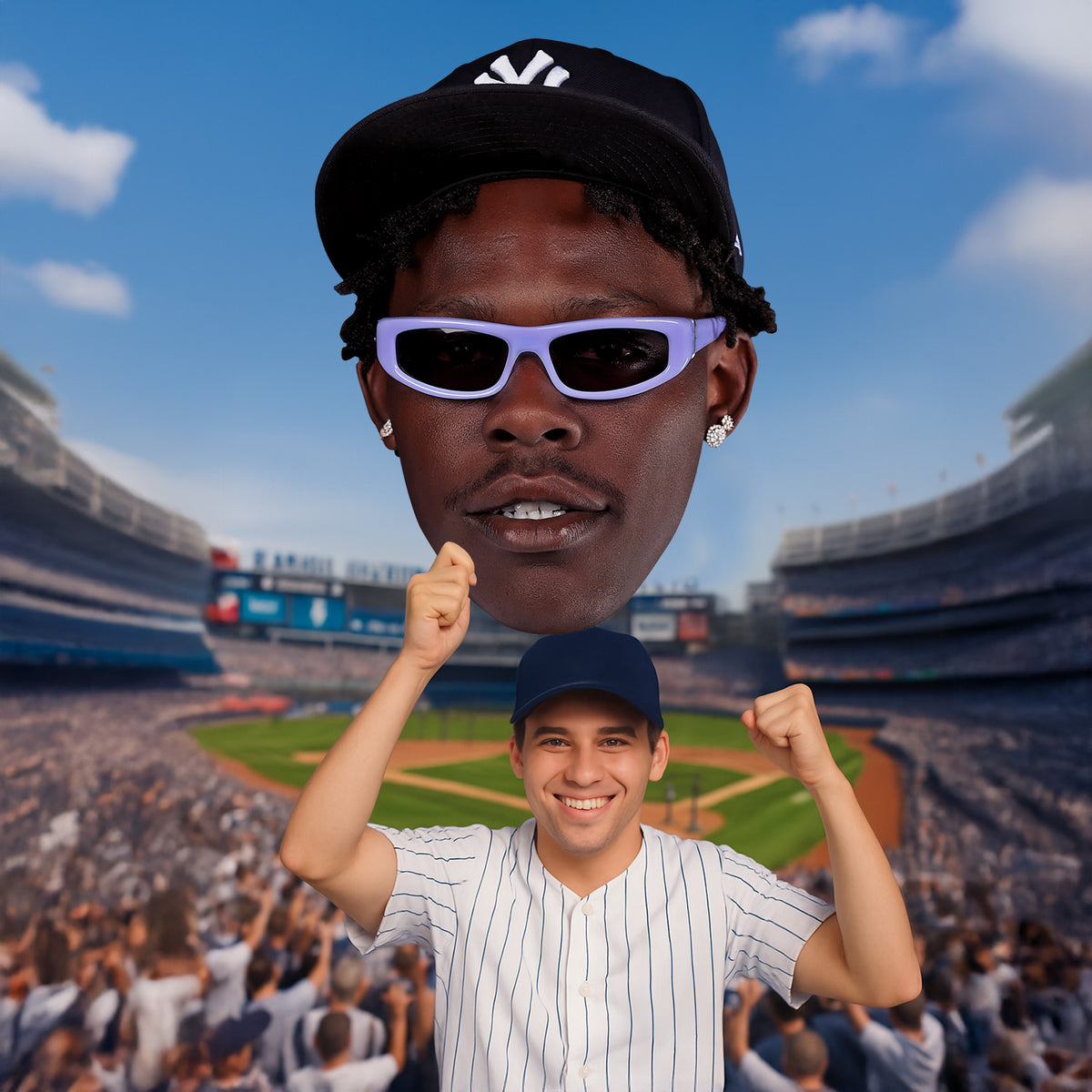 Jazz Chisholm Jr. - Big Head - Official MLB - New York Yankees - Foam ...