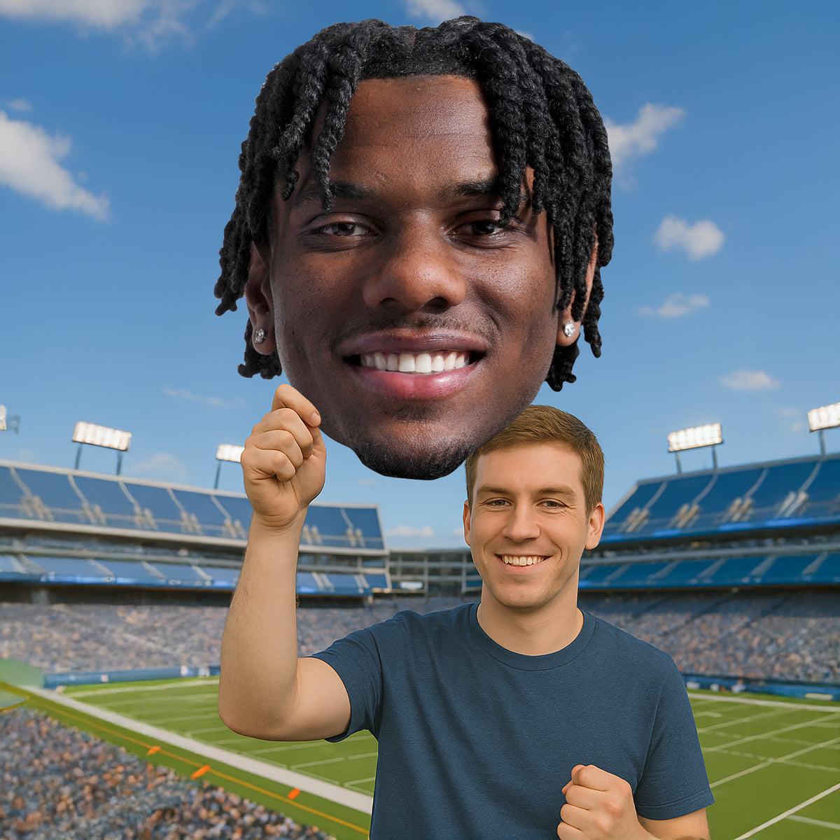 Malik Nabers - Big Head - Official NFLPA - New York Giants - Foam Core ...