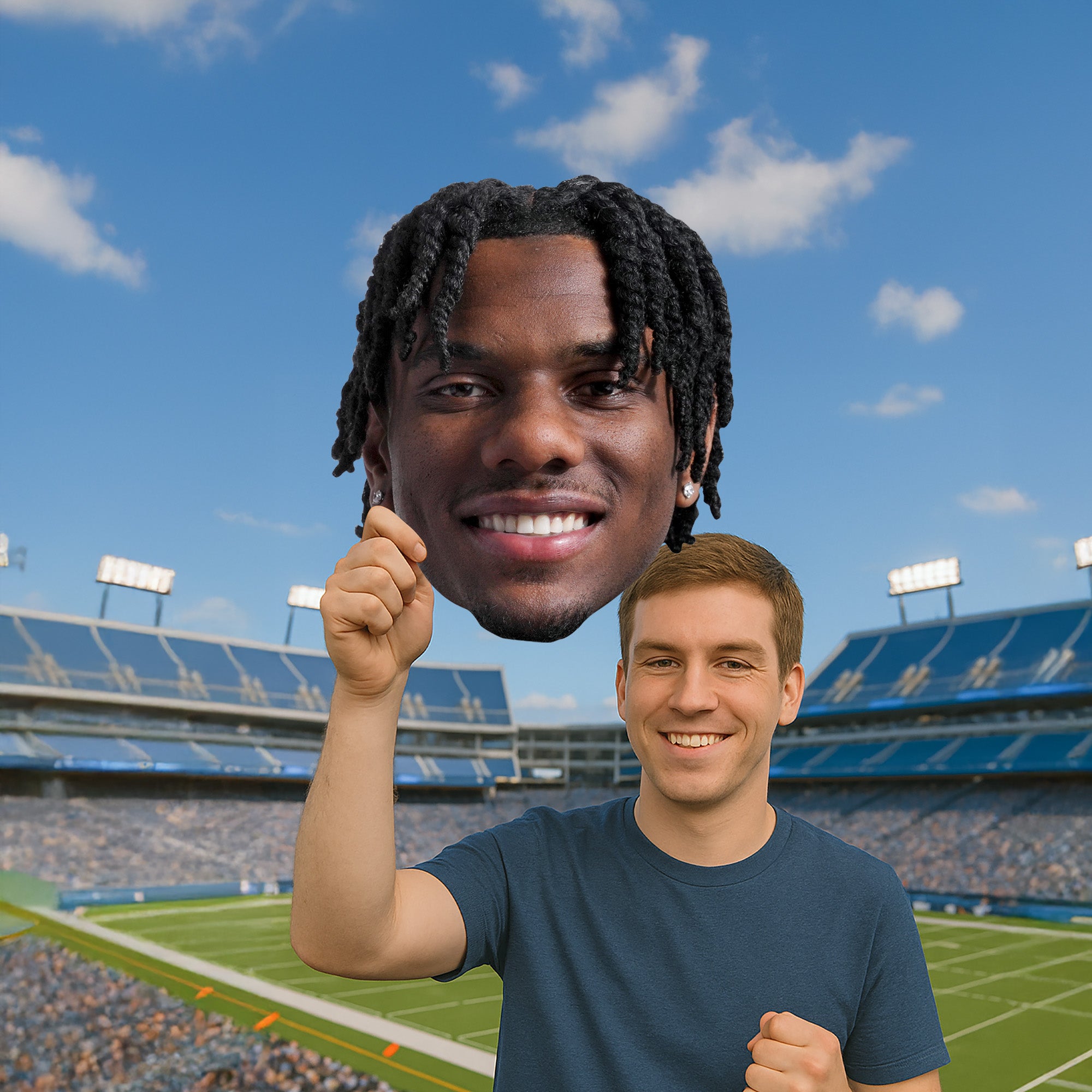 Malik Nabers - Big Head - Official NFLPA - New York Giants - Foam Core ...