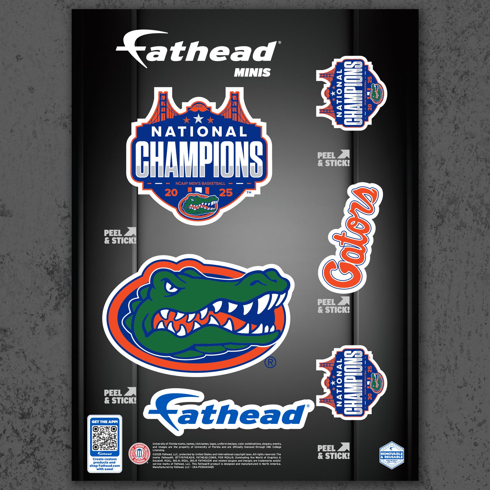 2025 Men's Basketball Champions Logos - 5 Minis Collection (Mixed Size ...