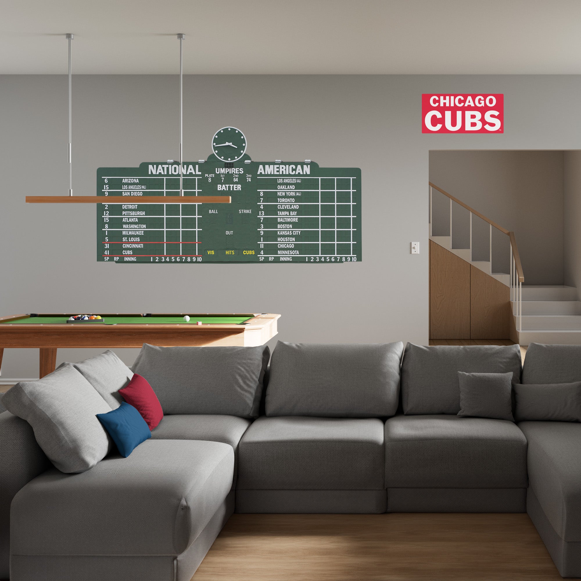 Chicago Cubs: Scoreboard Wall Decal | Fathead Official Site