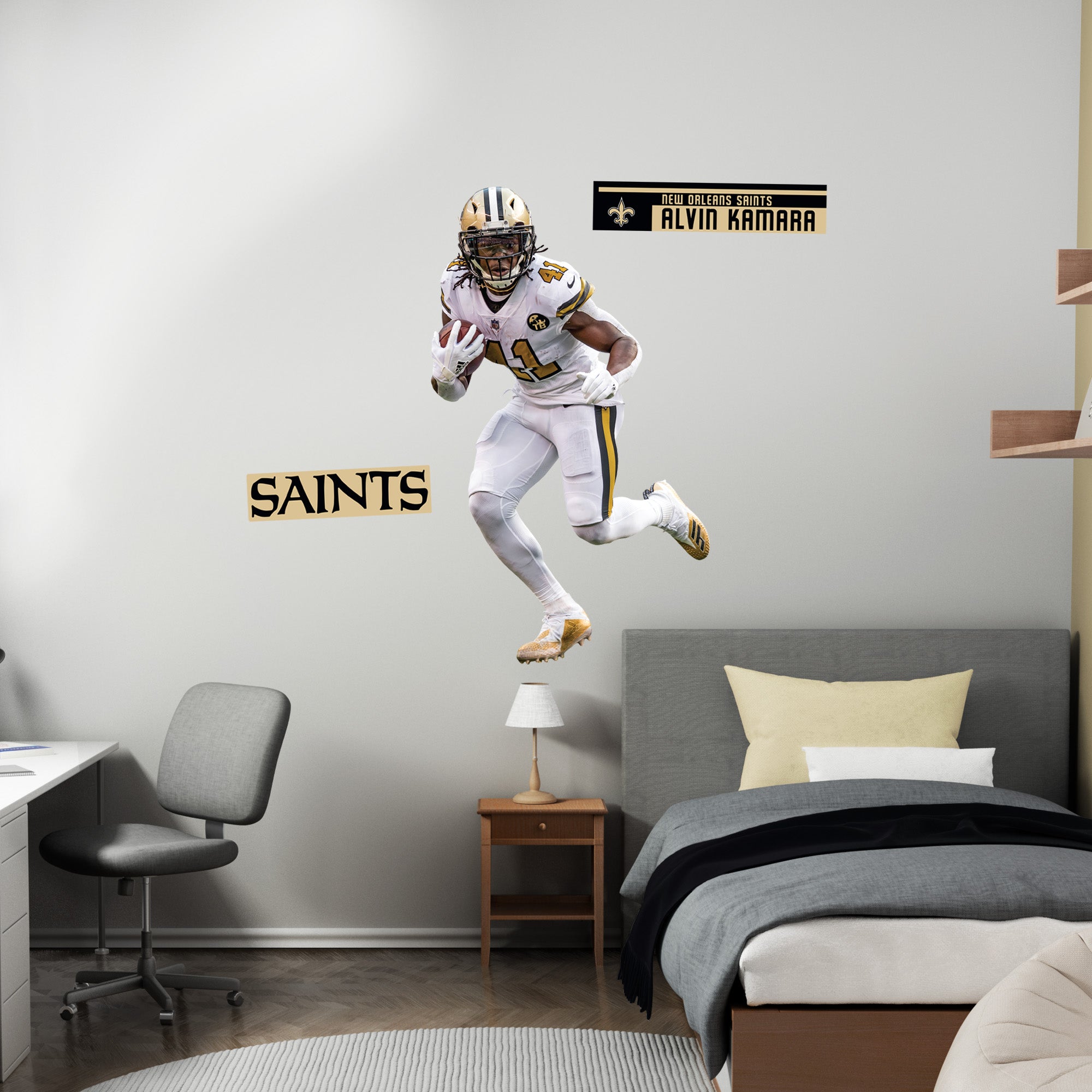 Alvin Kamara - Color Rush - Official NFL - Reusable Vinyl Wall Decals ...