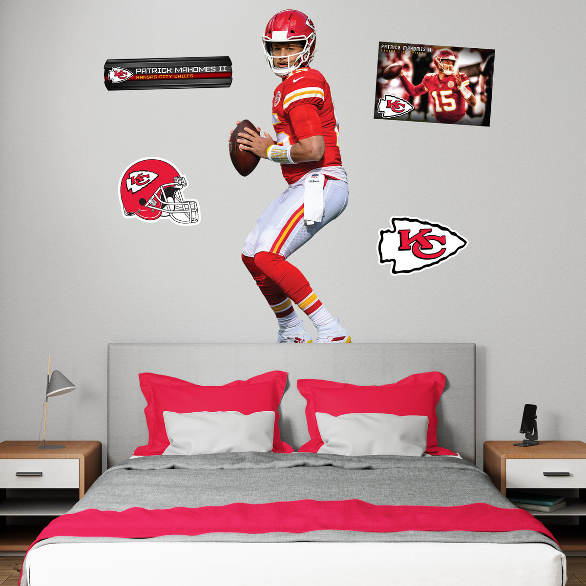 Patrick Mahomes II - Arrowhead Ace - Official NFL - Reusable Vinyl Wall ...