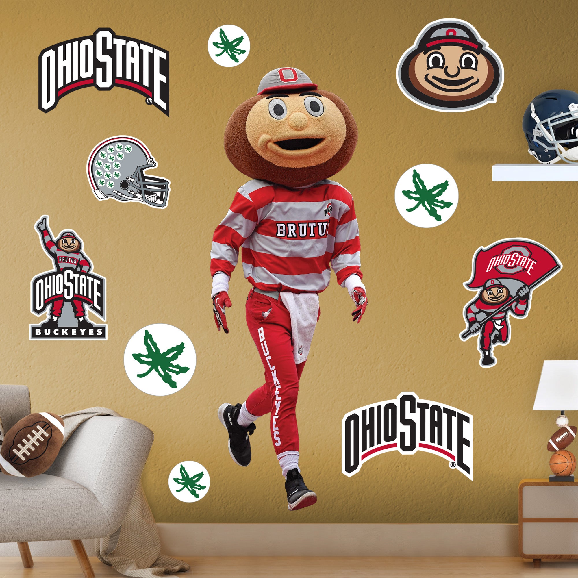 Brutus Buckeye Mascot - RealBig Collection - Official NCAA - Ohio Stat ...