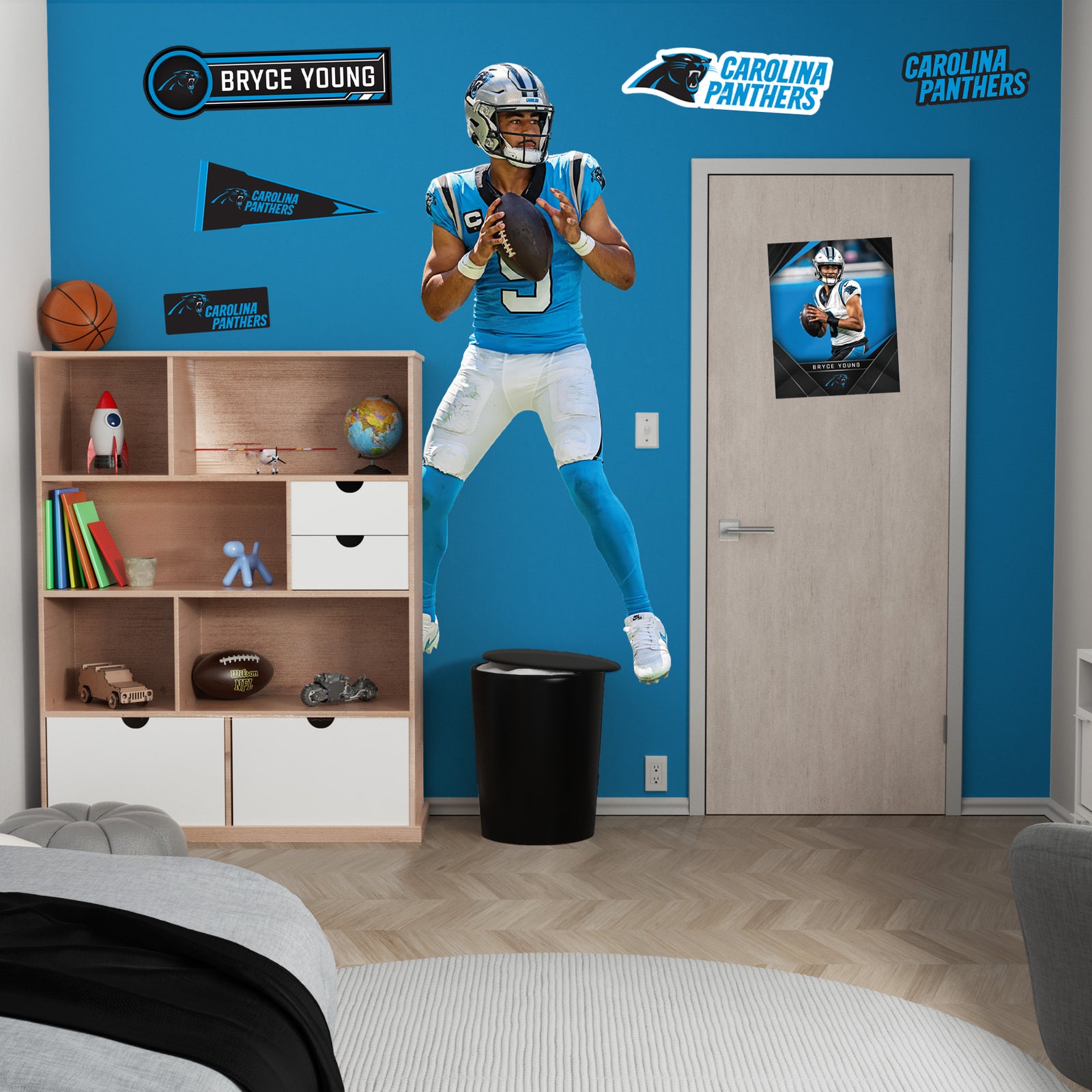 Bryce Young - Blue Jersey - Official NFL - Reusable Vinyl Wall Decals ...
