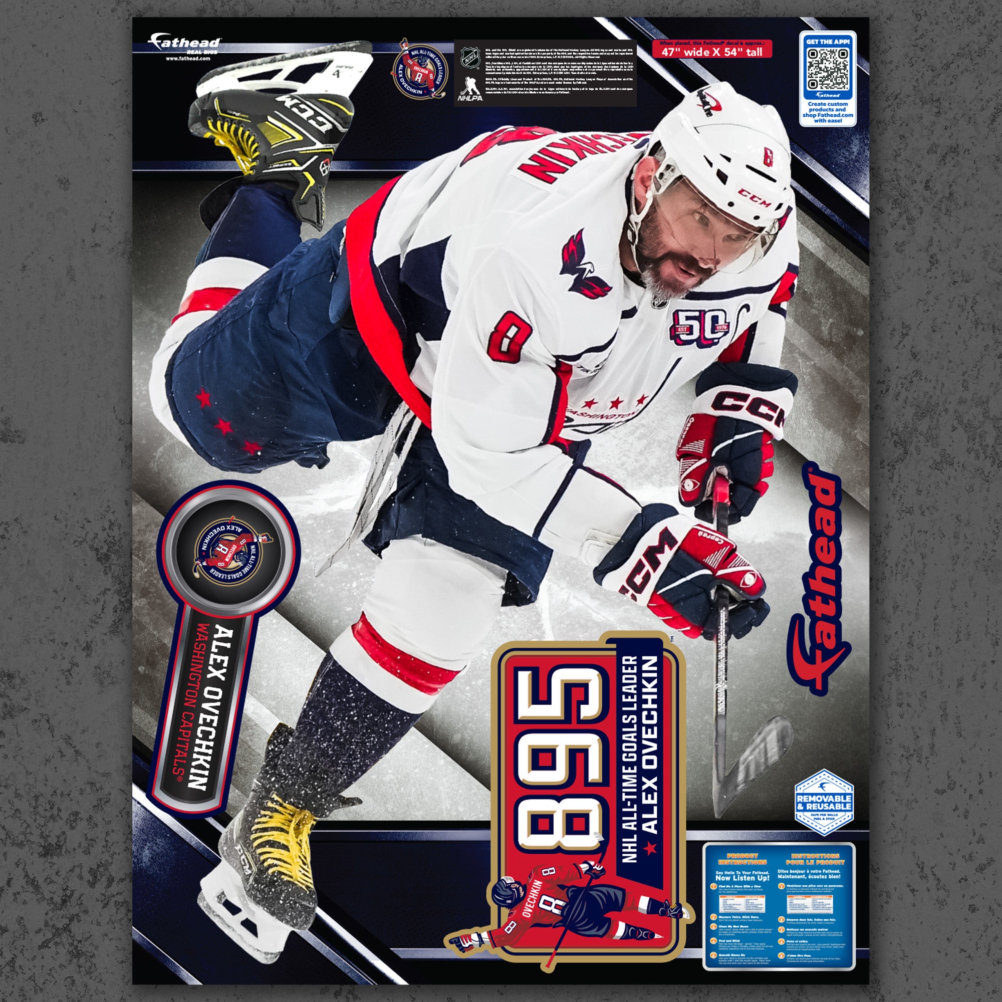 Alex Ovechkin - RealBig All-Time Goals Leader Collection - Official NH ...