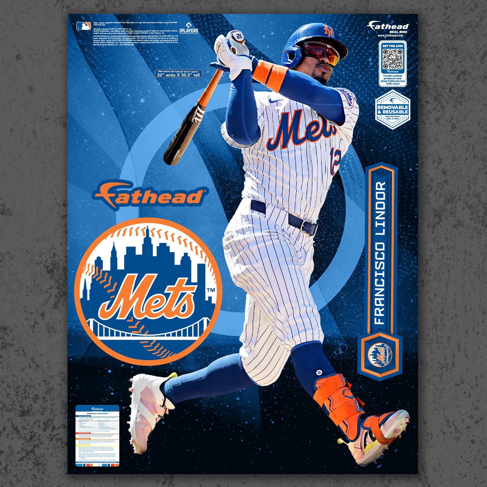 Francisco Lindor - RealBig Collection - Official MLB - New York Mets ...