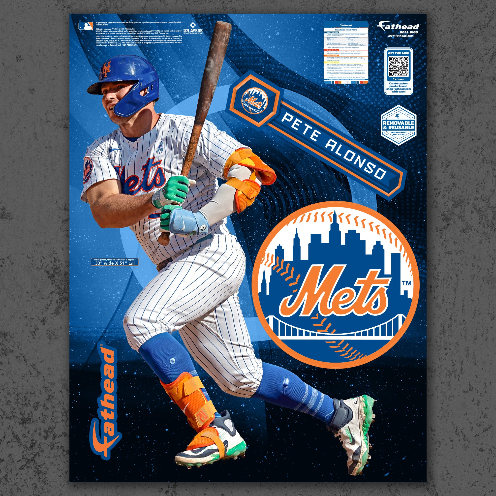Pete Alonso - RealBig Collection - Official MLB - New York Mets - Reus ...