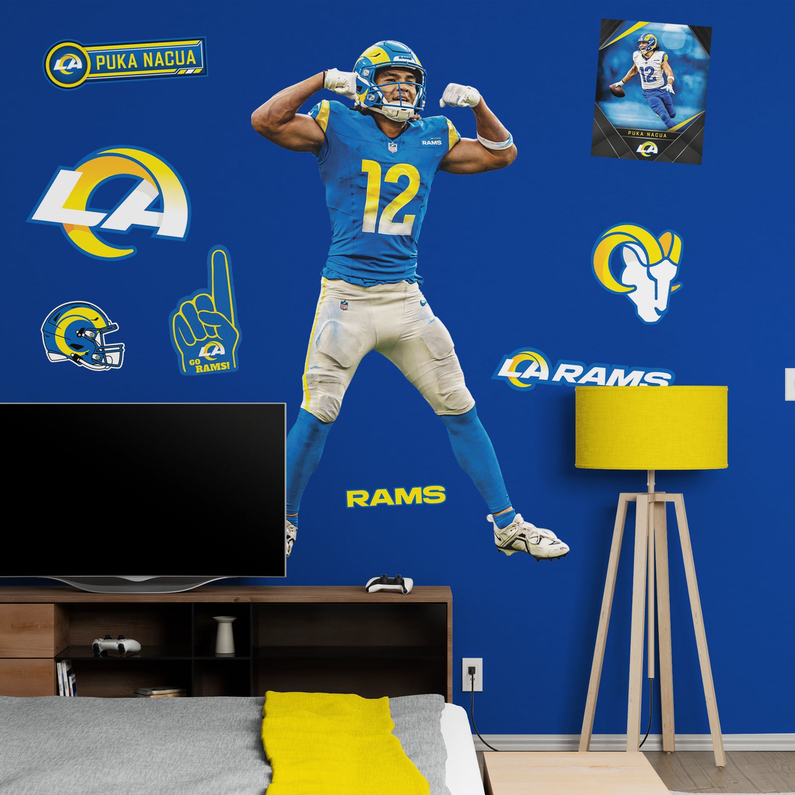 Puka Nacua - RealBig Flex Collection - Official NFL - Los Angeles Rams ...