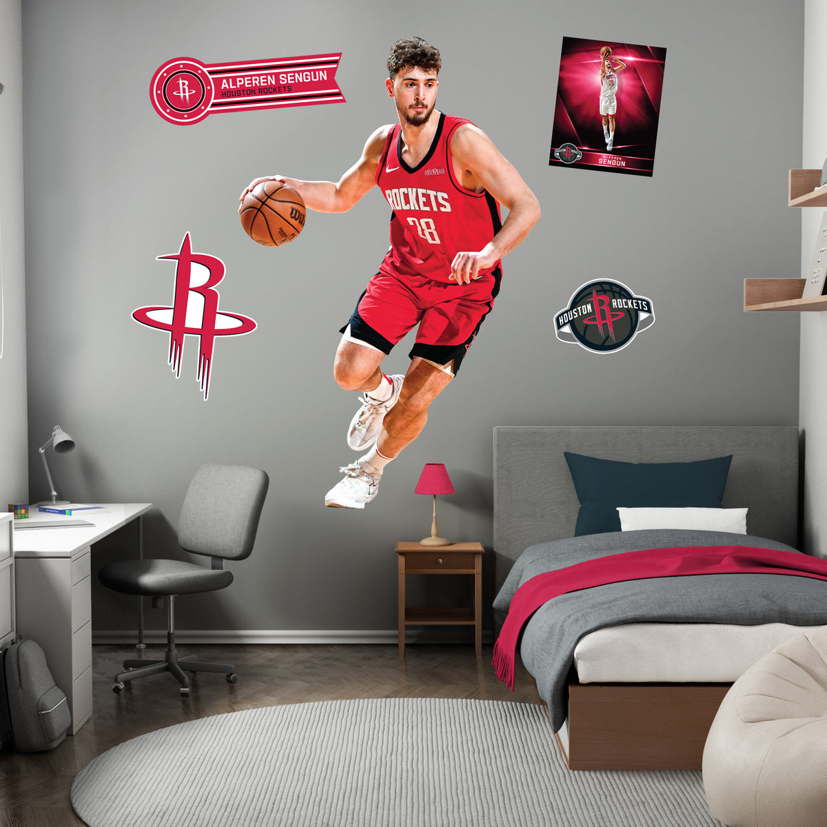 Alperen Sengun - Official NBA - Reusable Vinyl Wall Decals – Fathead