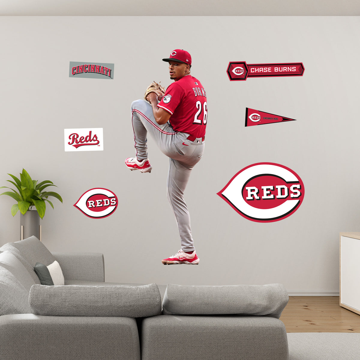 Chase Burns - RealBig Collection - Official MLB - Cincinnati Reds - Re ...