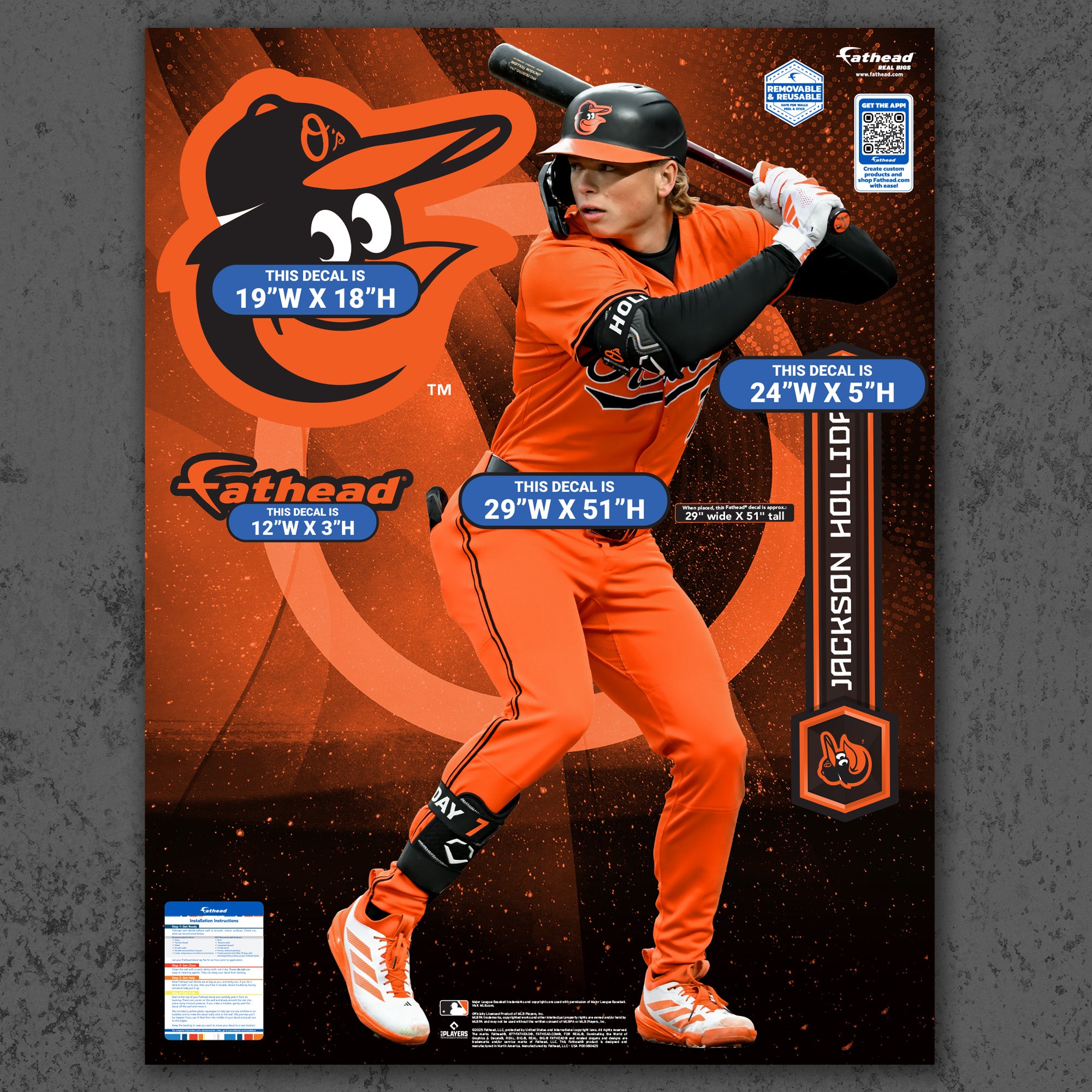 Jackson Holliday - RealBig Orange-On-Orange Collection - Official MLB ...