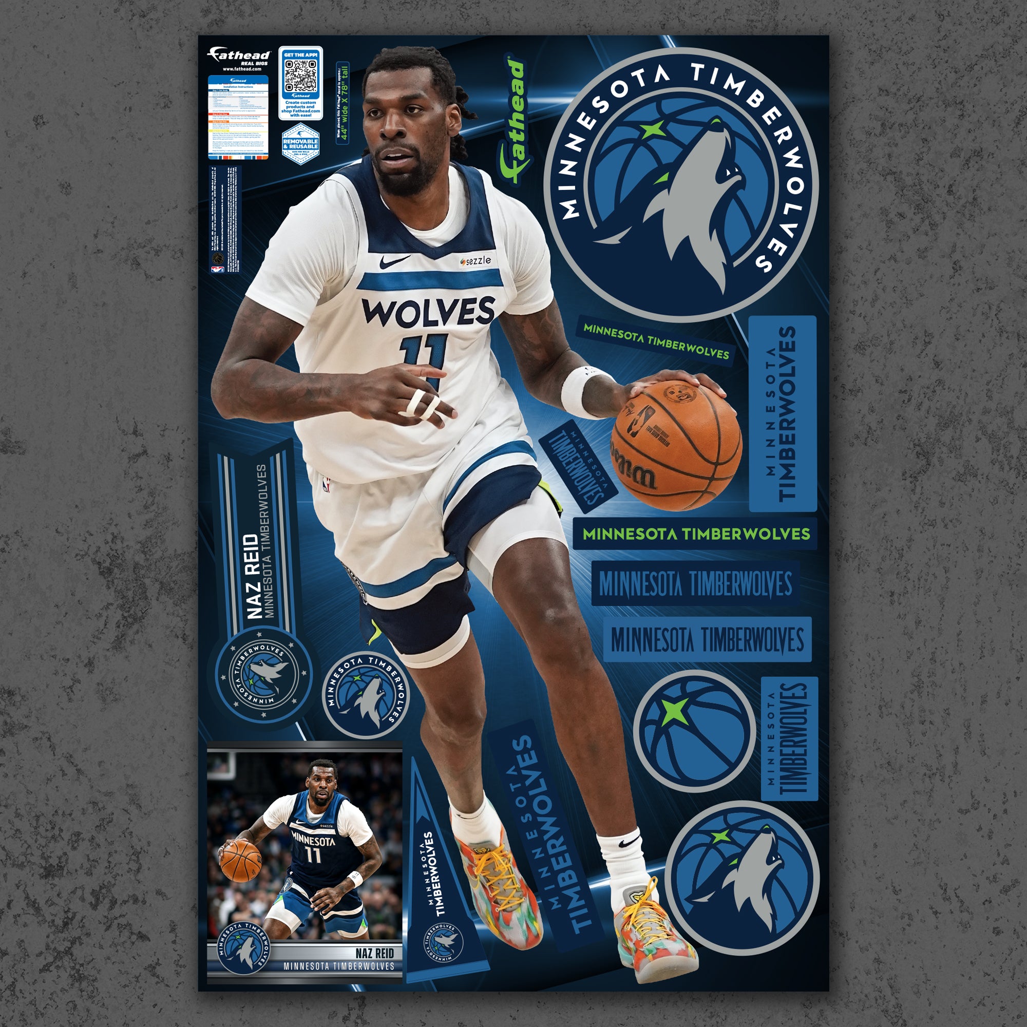 Naz Reid - RealBig Collection - Official NBA - Minnesota Timberwolves ...