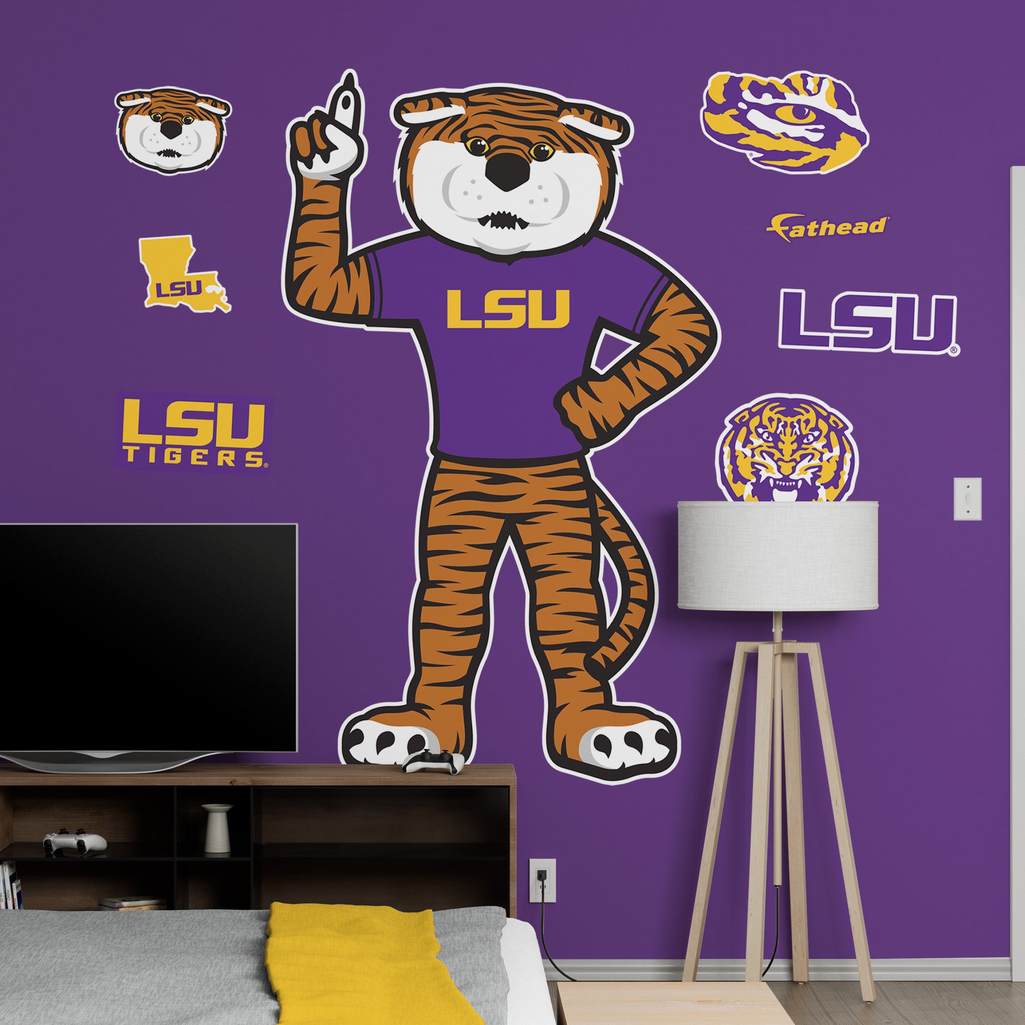 Mike the Tiger - RealBig Illustrated Mascot Collection - Official NCAA ...