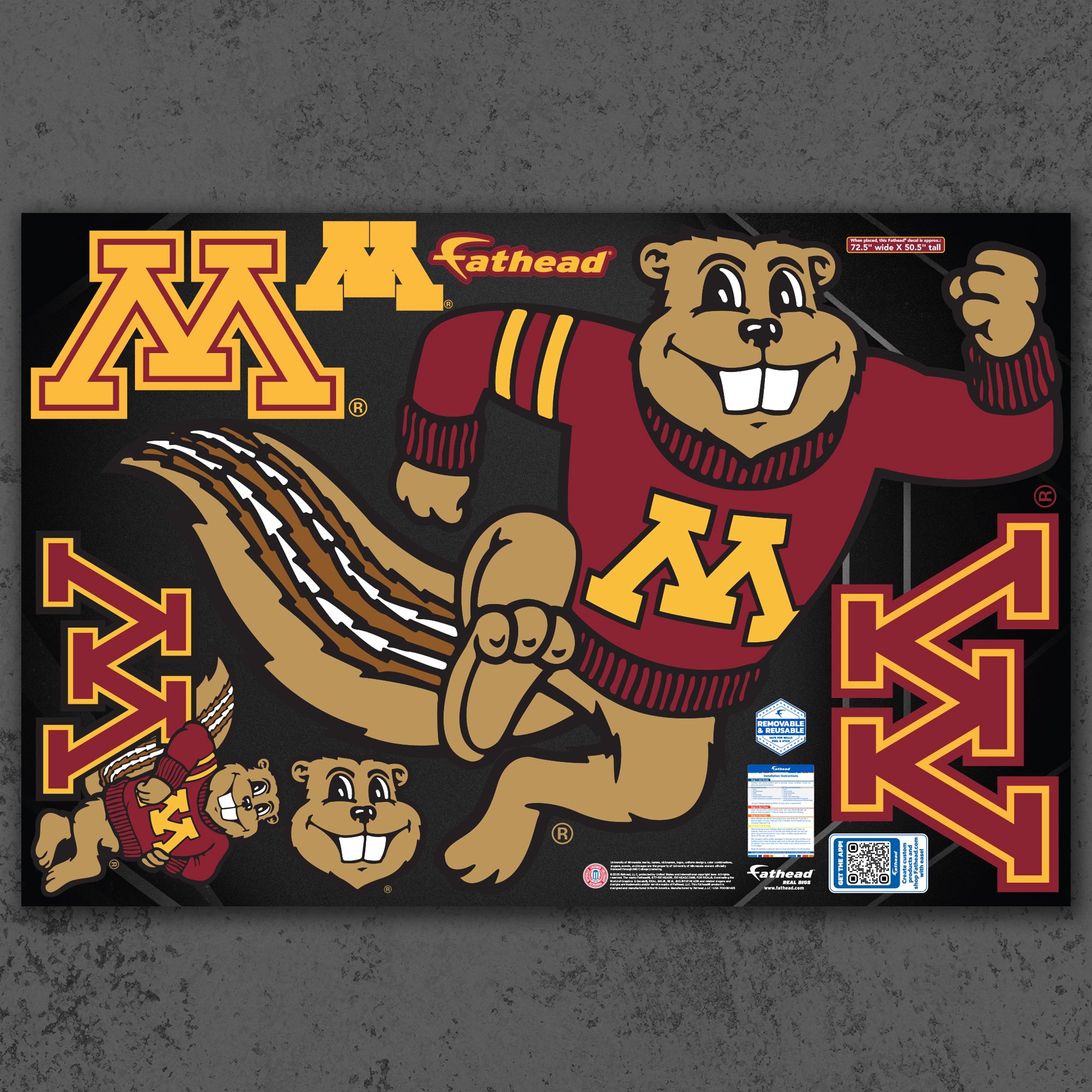 Goldy - RealBig Illustrated Mascot Collection - Official NCAA - Minnes ...