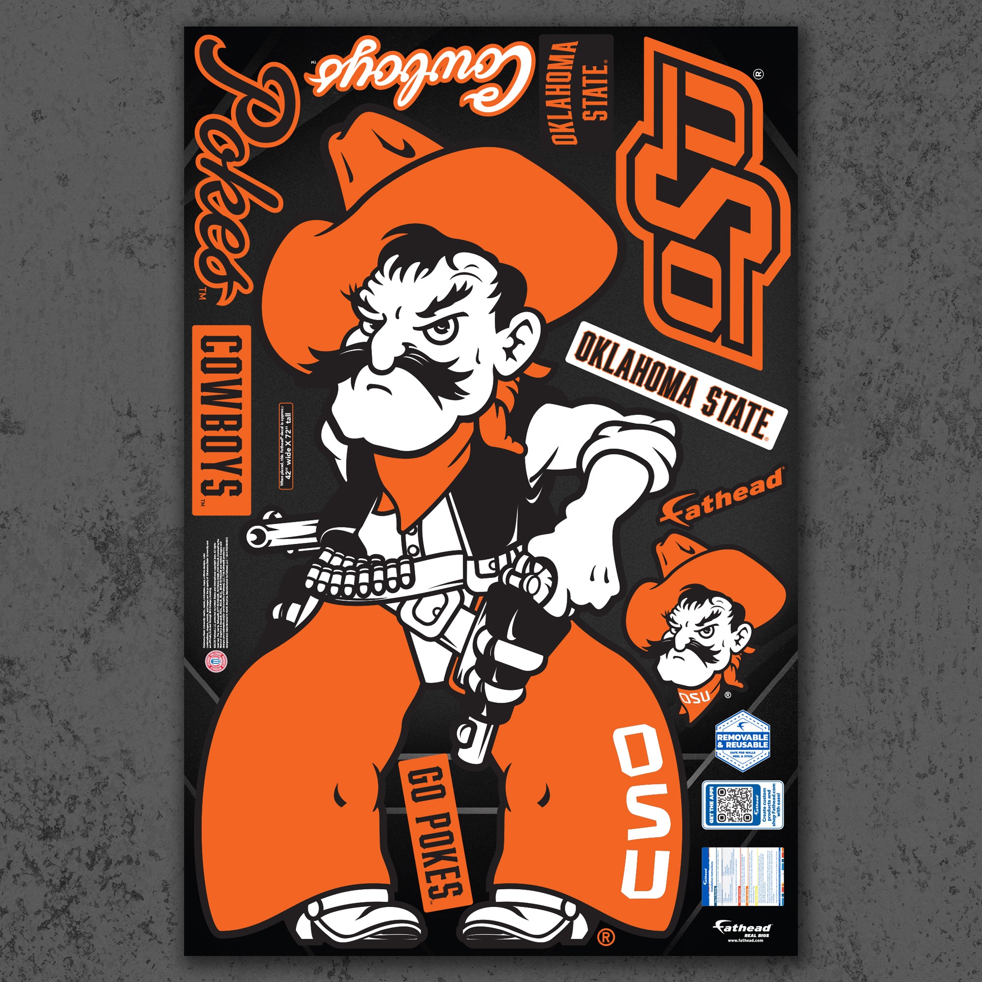 Pistol Pete - RealBig Illustrated Mascot Collection - Official NCAA ...