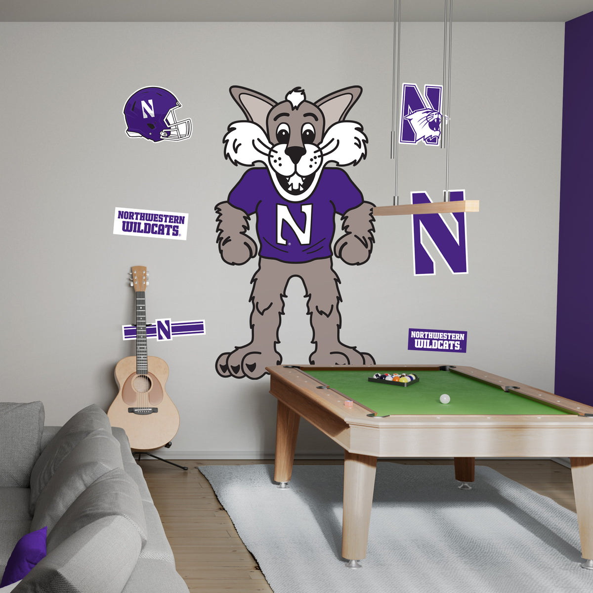 Willie the Wildcat - RealBig Illustrated Mascot Collection - Official ...