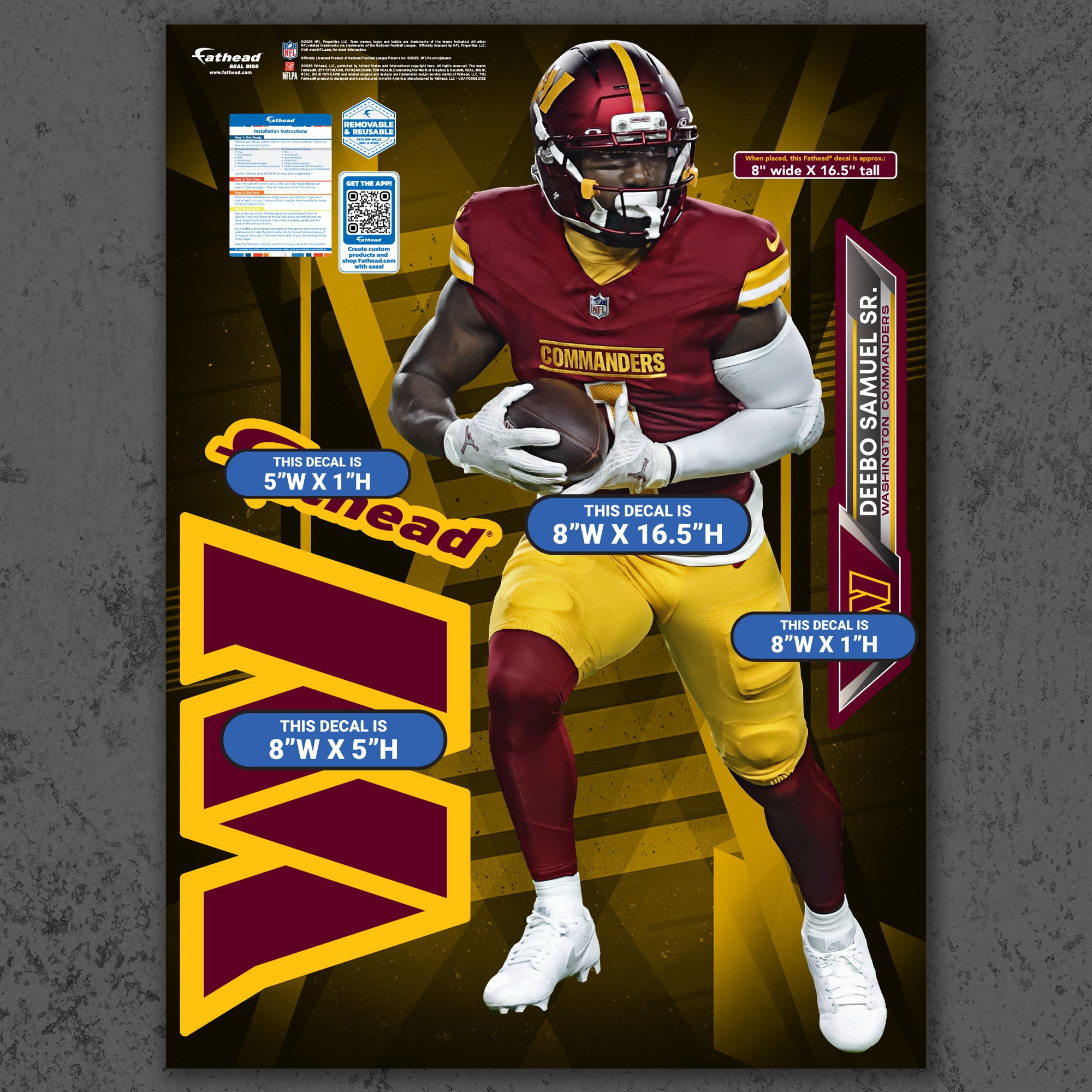 Deebo Samuel Sr. - RealBig Collection - Official NFL - Washington Comm ...