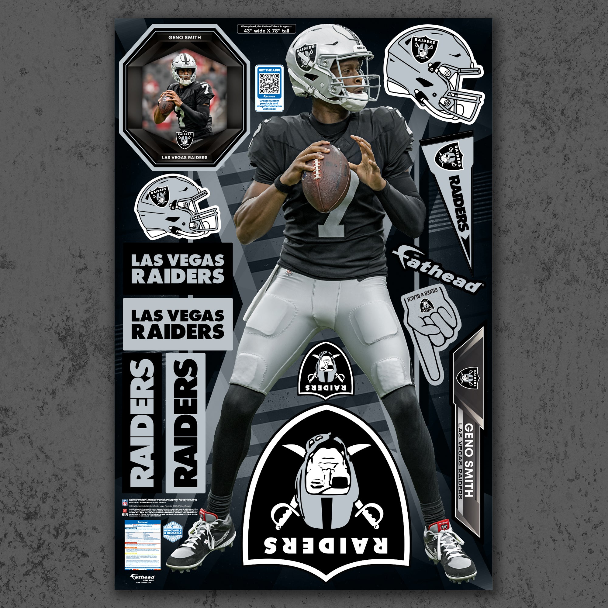 Geno Smith - RealBig Collection - Official NFL - Las Vegas Raiders - R ...