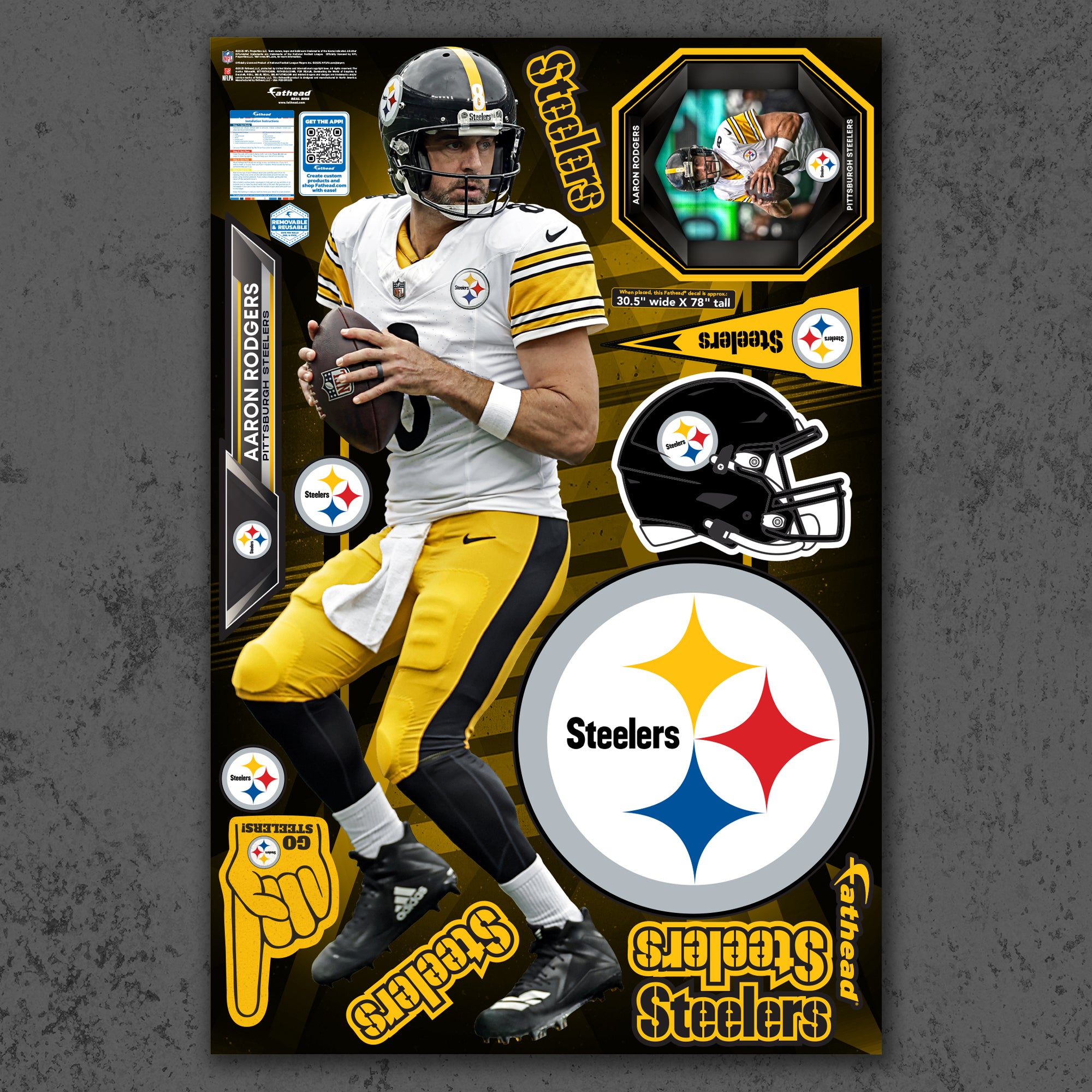 Aaron Rodgers - RealBig Collection - Official NFL - Pittsburgh Steeler ...