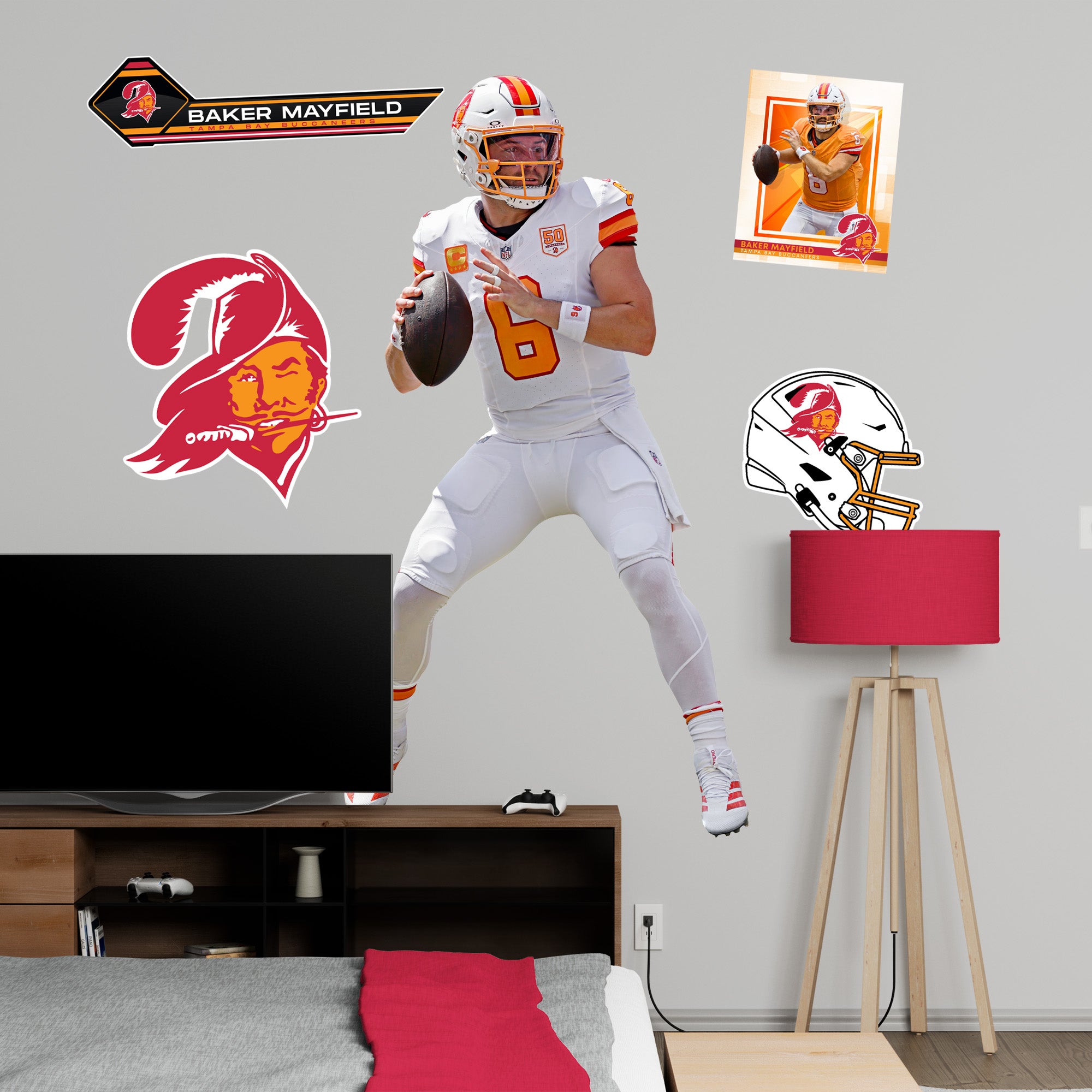Baker Mayfield - RealBig White Throwback Collection - Official NFL - T ...