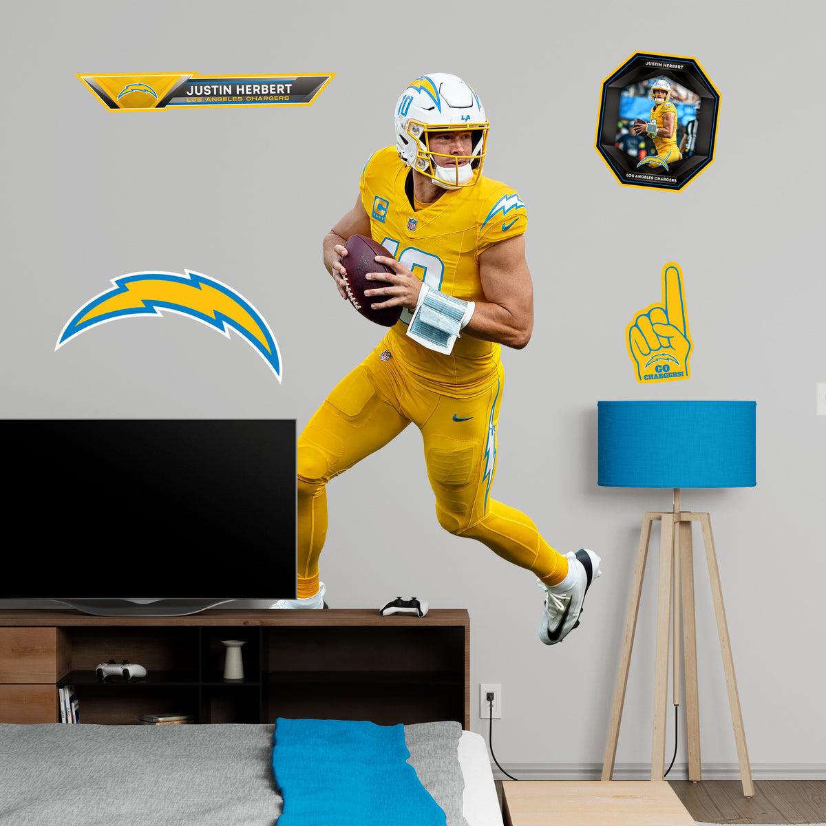 Justin Herbert - RealBig Charger Power Collection - Official NFL - Los ...