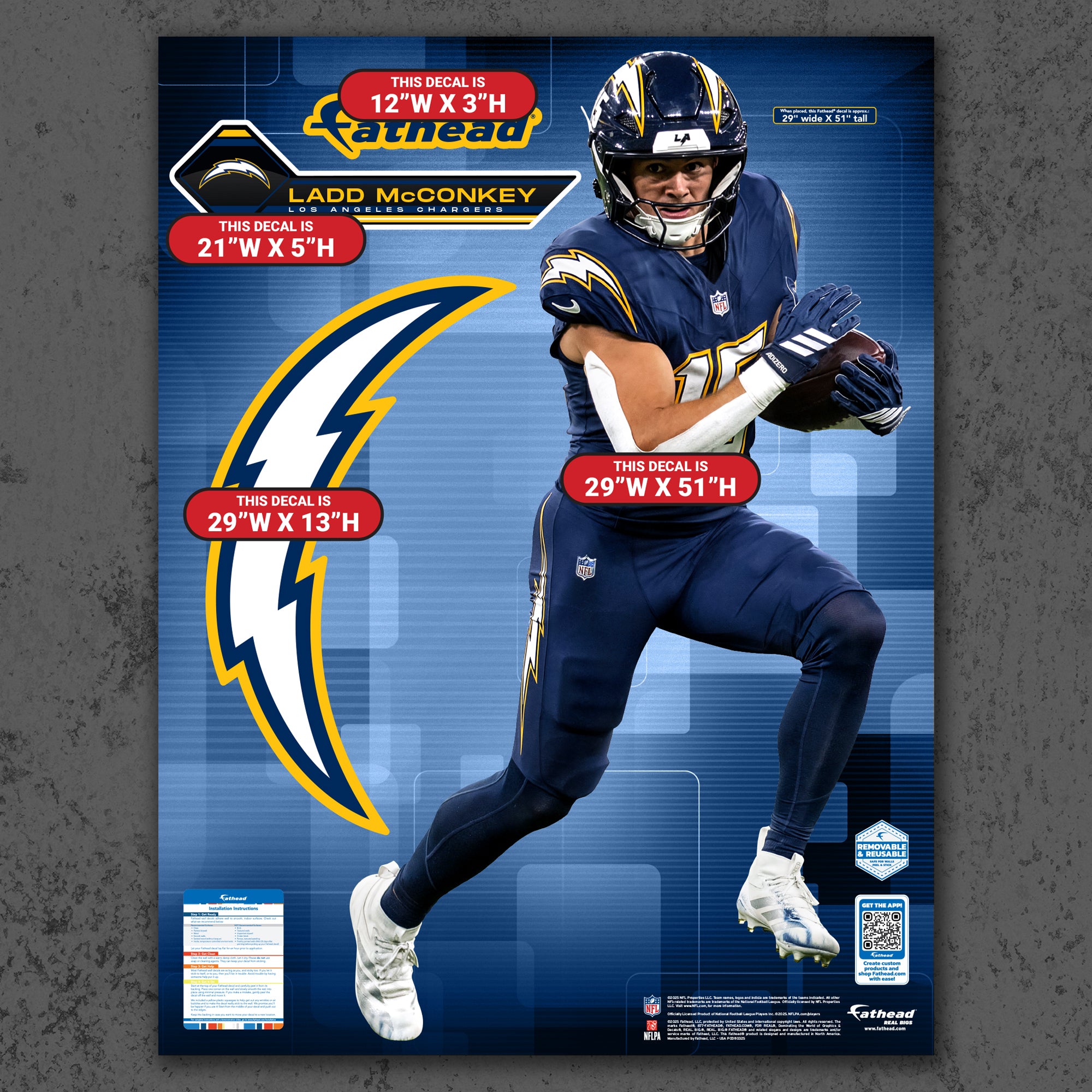 Ladd McConkey - RealBig Super Charger Collection - Official NFL - Los ...