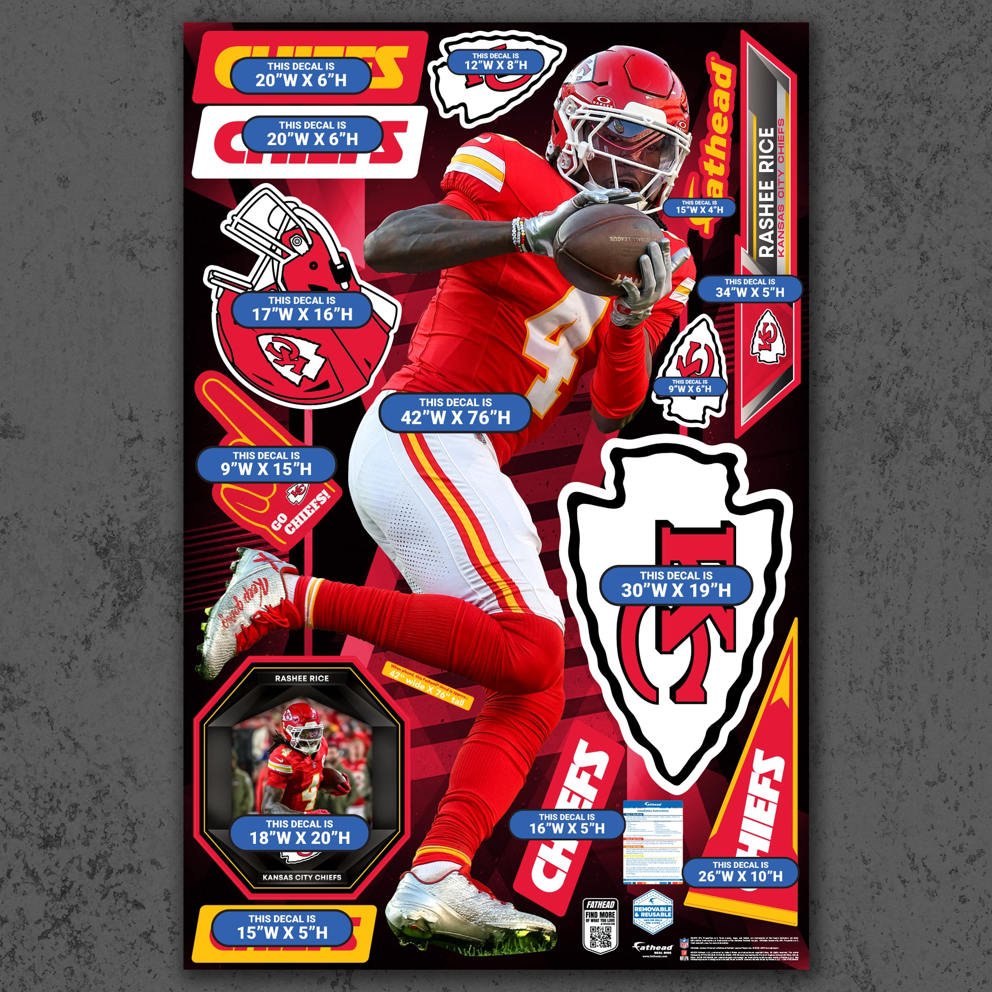 Rashee Rice - RealBig Reception Collection - Official NFL - Kansas Cit ...