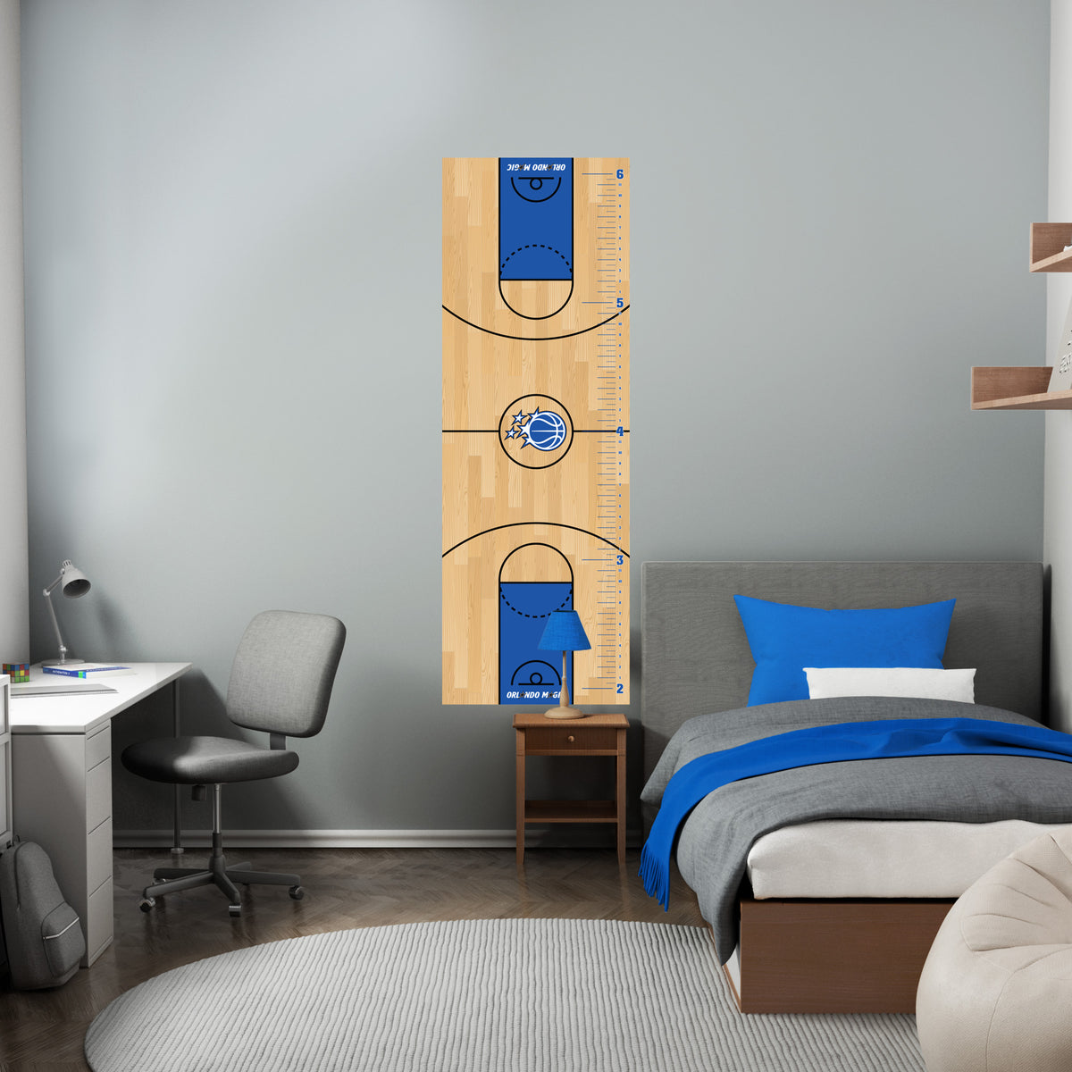 Orlando Magic - Growth Chart - Official NBA - Reusable Vinyl Wall Deca ...