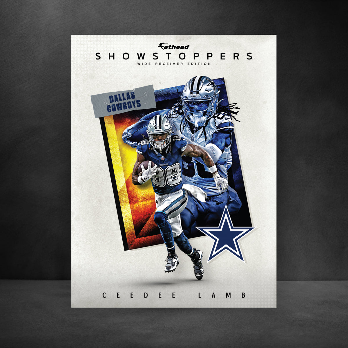 CeeDee Lamb - Showstopper Peel & Stick Poster - Official NFL - Dallas ...
