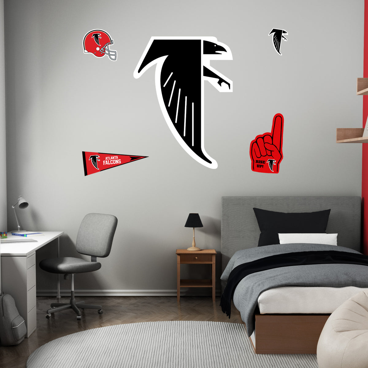 Atlanta Falcons - RealBig Classic Logo Collection - Official NFL - Reu ...