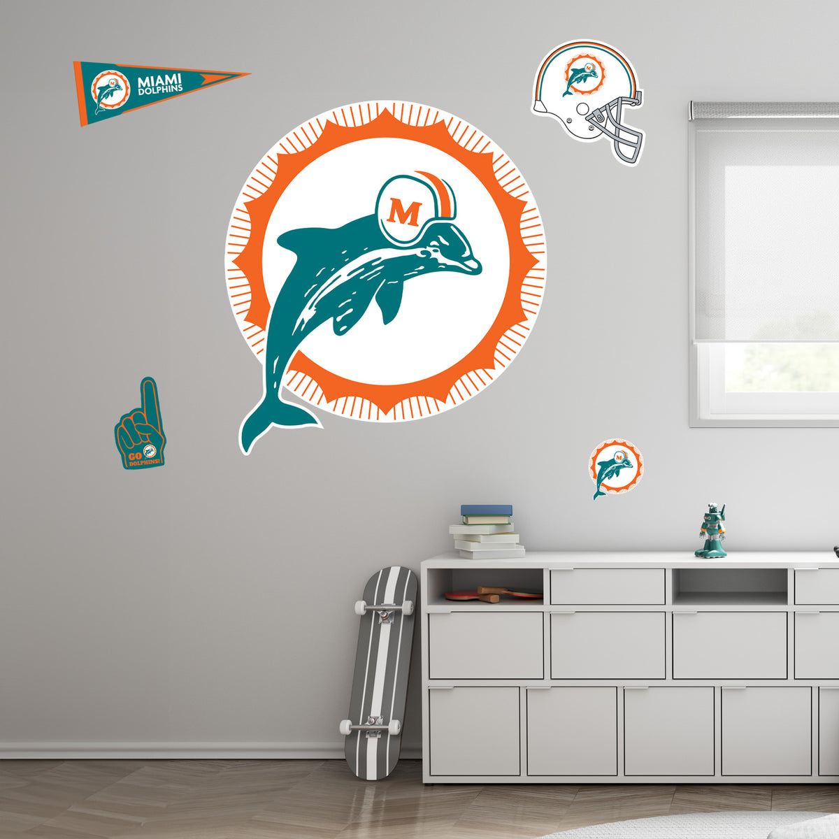 Miami Dolphins Original - RealBig Classic Logo Collection - Official N ...