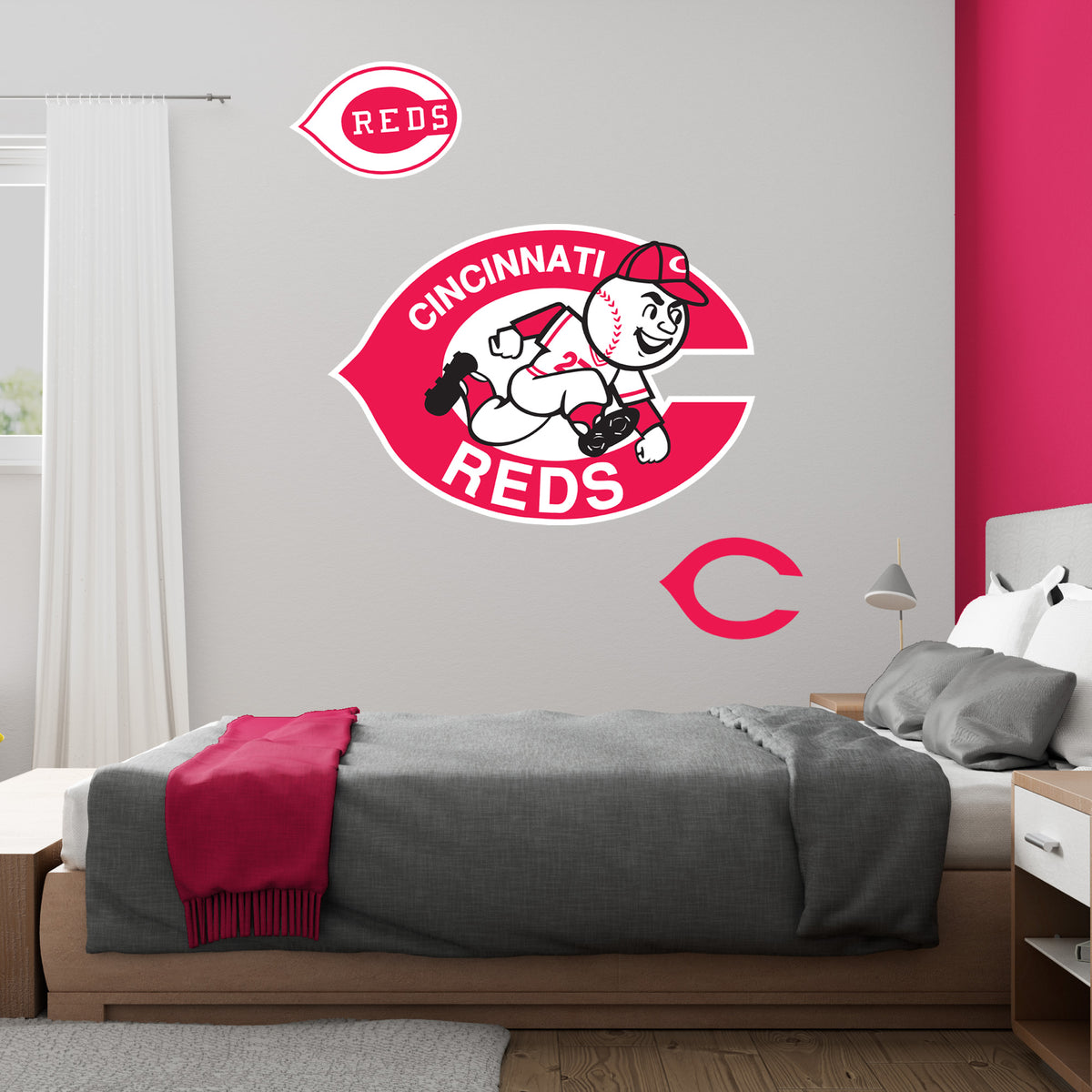 Cincinnati Reds - RealBig Classic Logo Collection - Official MLB - Reu ...