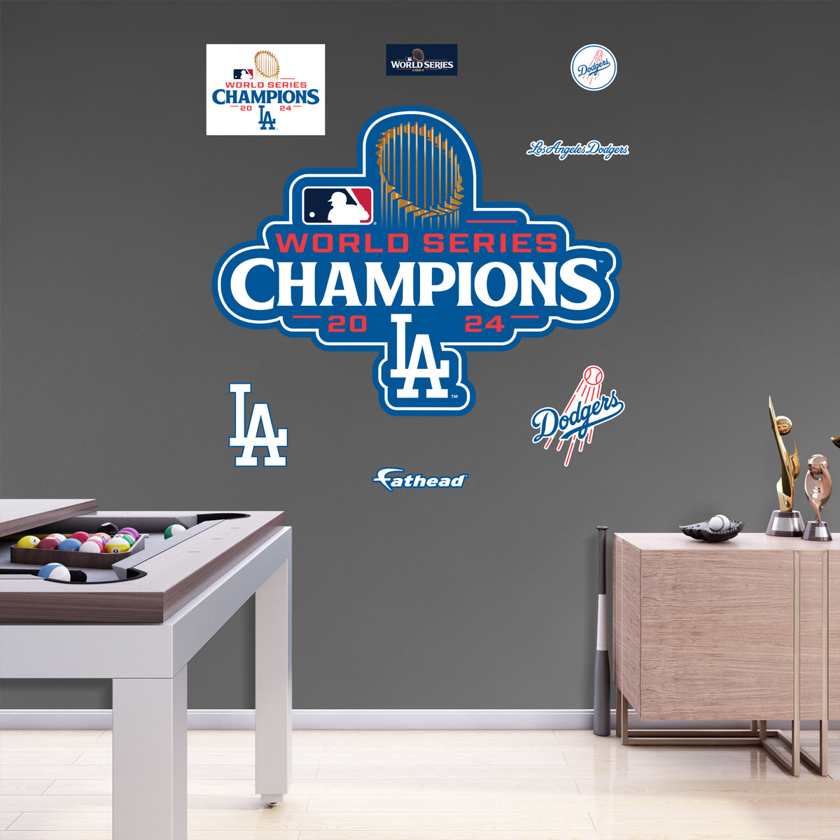 Los Angeles Dodgers - RealBig 2024 World Series Champions Logo Collect ...