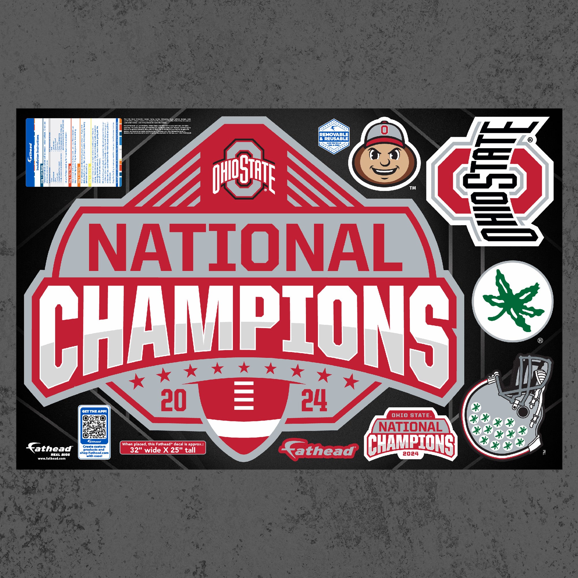 2024 National Champions Logo - Realbig Collection - Official NCAA - Oh ...
