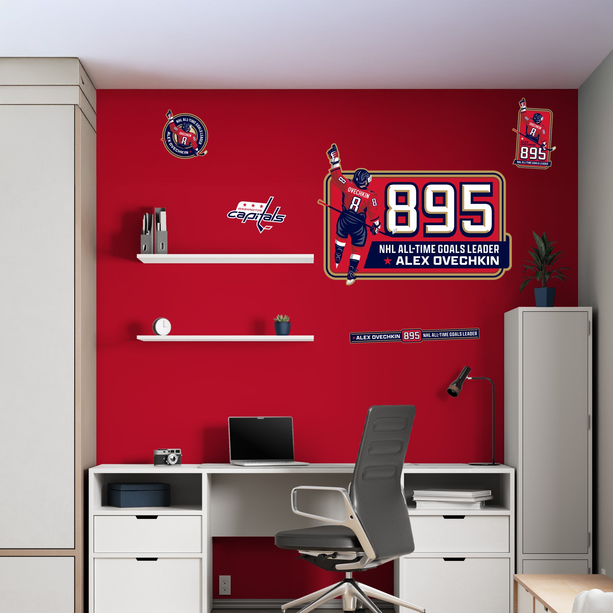 Alex Ovechkin - All-Time Goals Leader - RealBig Logo Collection - Offi – Fathead